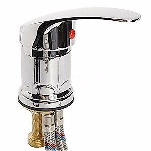 Salon Water Faucet Set,Zinc Alloy Salon Shampoo Bowl Faucet and Sprayer Kit,with Hose, Durable Salon Spa Hot Cold Mixer,Waterproof Splash，Easy to Control Water Temperature(Size:Water Faucet Set)