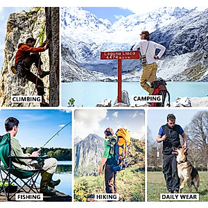 TRGPSG Men's Ripstop Wild Cargo Pants Multi-Pocket Military Army Camo Casual Work Combat Trousers 5335 Khaki 34