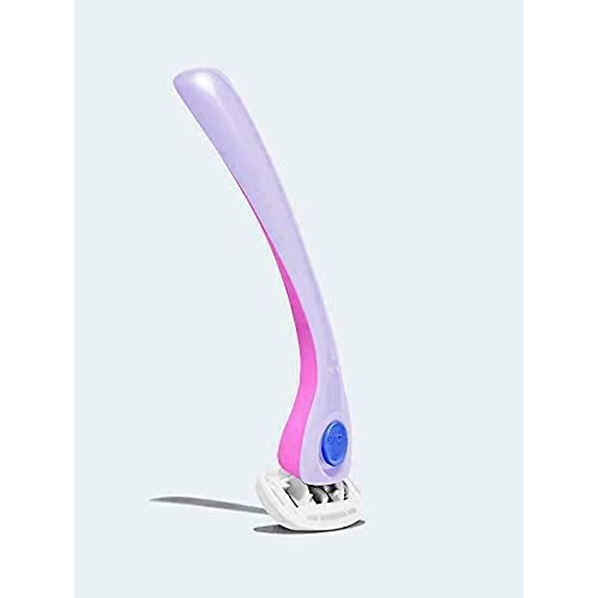 BLESS LINEN Billie Shaving Razor Start Set - with 2x 5-Blade Cartridges and the Magic Holder - DreamPop Color, 4 Piece Set