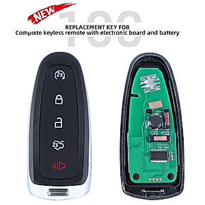 Key Fob Smart Proximity Keyless Entry Remote Control fits for 2011-2015 Ford Edge Explorer, 2013-2019 Flex Focus Taurus and Lincoln MKX MKS MKT Replace P/N: M3N5WY8609 ID46 315Mhz 1 PCS