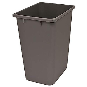 Kesseböhmer 1 set 36Qt. (34 Liter) or 52Qt. (49 Liter) Replacement Biodegradable Trash Bin 14" W x 10 1/2" D with Matching Lid (36Qt. (34 Liter), Gray)