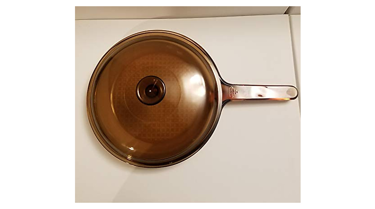 Corning Visionware Amber 10" Frying Pan with Lid