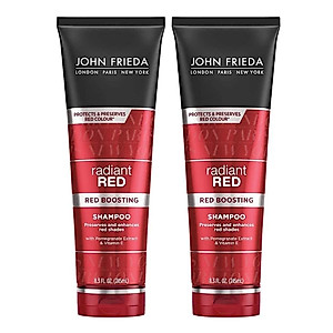 John Frieda Radiant Red, Colour Protecting Shampoo, 8.3 Fl Oz (Pack of 2)