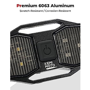 KEMIMOTO UTV Dome Light Vehicle Cab LED Light, White Bright Waterproof Solid Golf Cart Roll Cage Light SXS Light Bar, Compatible with RV Truck Tractor Polaris RZR Ranger Can Am Maverick X3 Defender