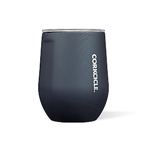 Corkcicle Marvel Captain America 12 oz Triple-Insulated Stemless Insulated Reusable Cup with Lid and Silicone Bottom, Keep Beverages Cold for 25 hours and hot for 12 hours,