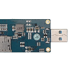 5G Module to USB Adapter, SIM Card Slot PCB Material NGFF M.2 to USB 5G Adapter Supports 3G 4G 5G Wide Applicability with Antenna for Computer