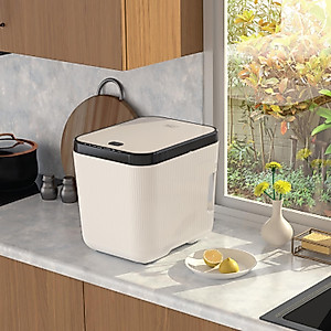 Home Zone Living Electric Composter for Kitchen, Helps Turn Food Waste Into Pre-Compost, Features Auto-Cleaning Cycle, Large Capacity 3 Liters Size