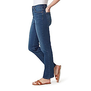 Gloria Vanderbilt Women's Amanda Classic High Rise Tapered Jean Standard, Kalahari, 12