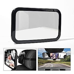 VARGTR Baby Car Mirror,Safety Car Seat Mirror For Infants,Large Car Seat Mirror For Rear Facing Infant Child With Wide Crystal Clear View, Effortlessly Monitoring Child In The Back Seat