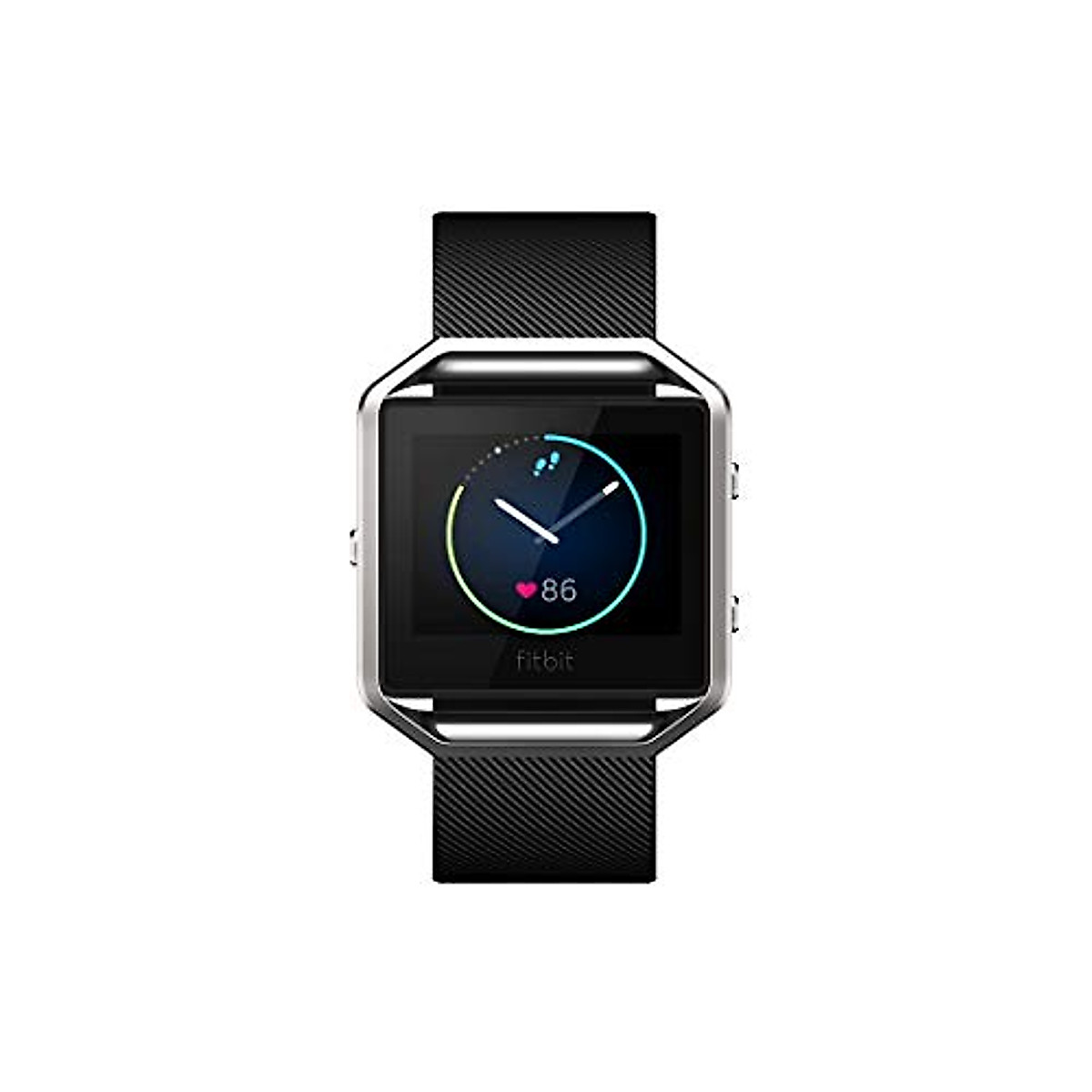 Fitbit Blaze Smart Fitness Watch,Time Display Black, Silver, Large (6.7 - 8.1 Inch)