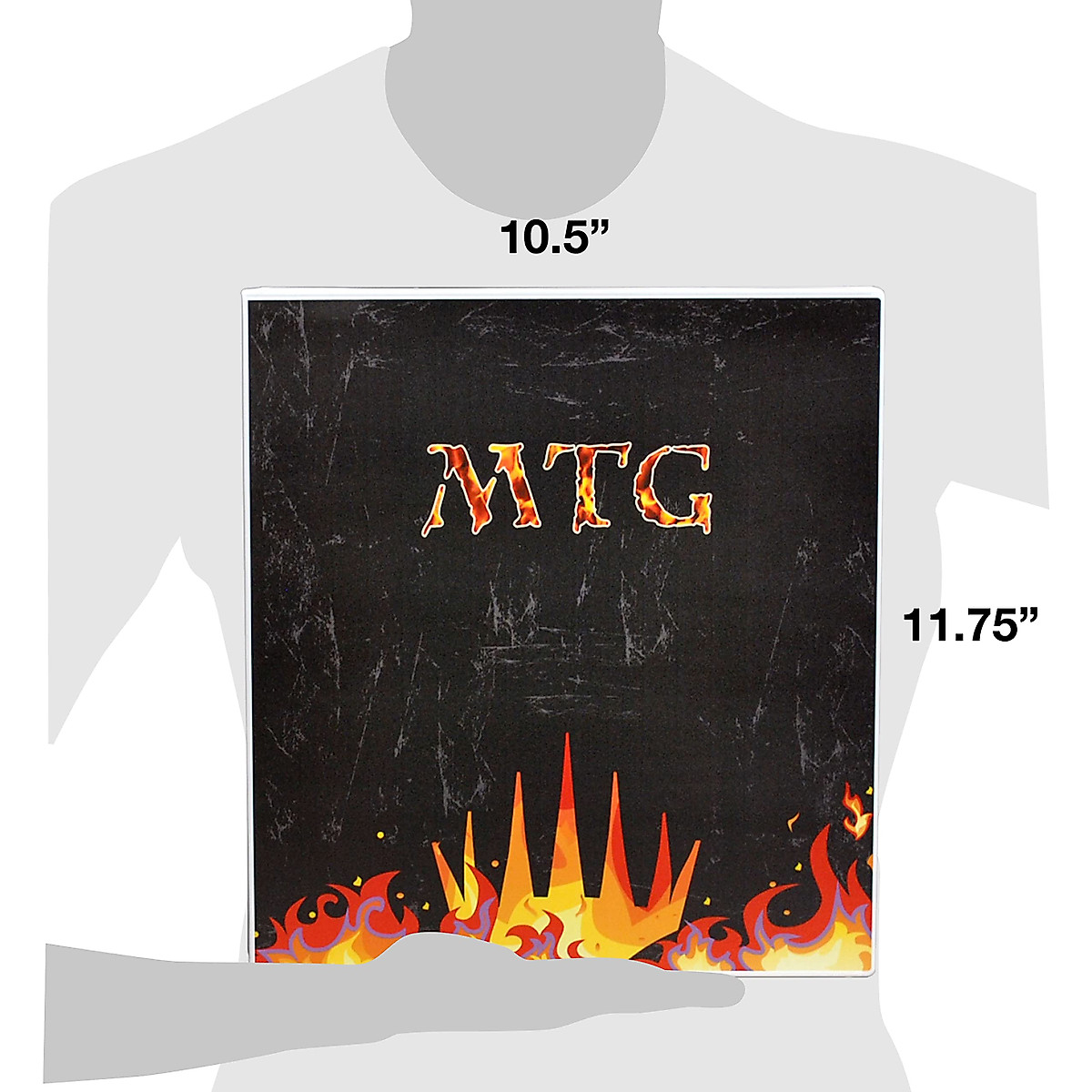 UniKeep Card Storage Case for Magic The Gathering Game with 20 Playing Card Pages - Holds up to 360 MTG Cards (Flames)