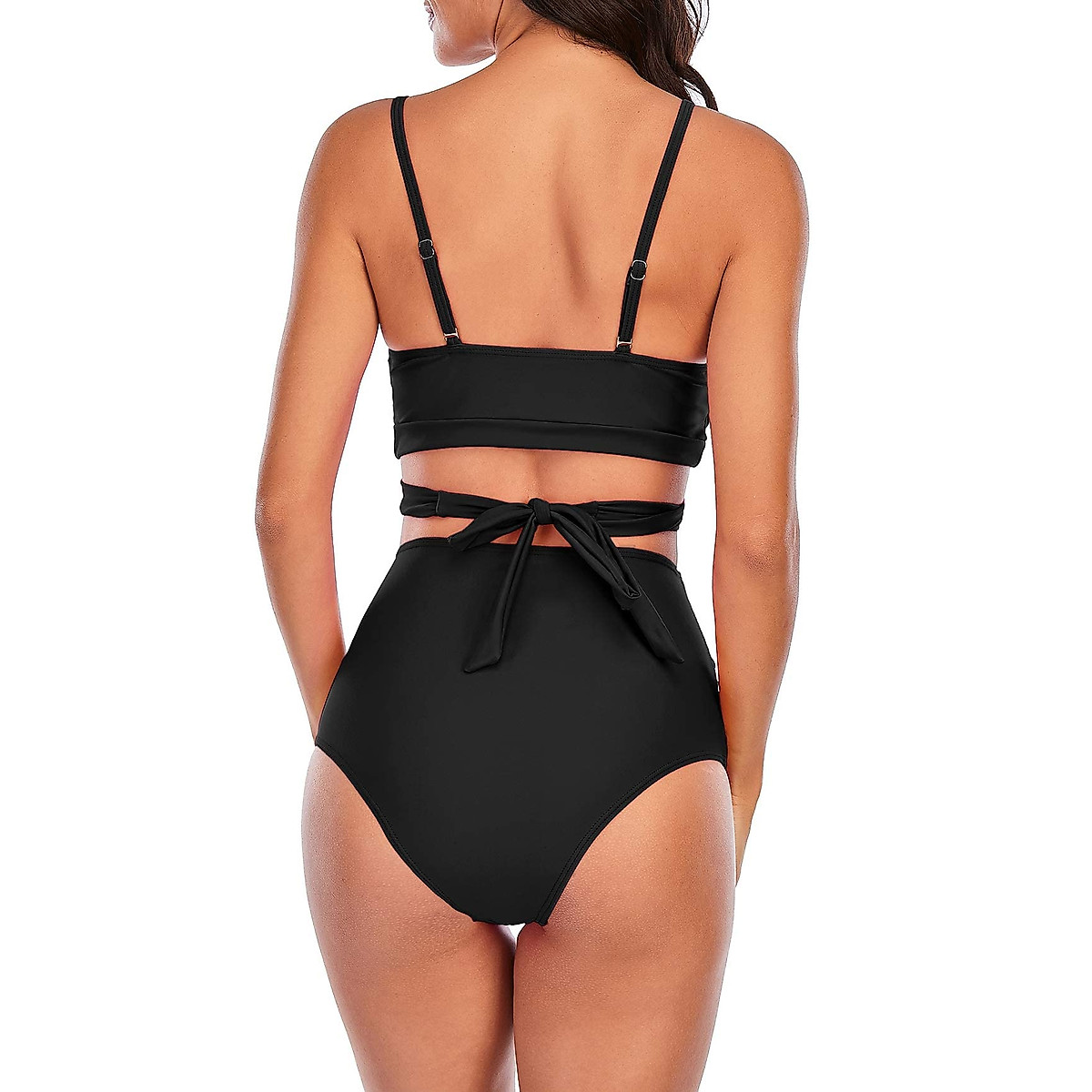 American Trends Womens High Waisted Bikini Swimsuits Push Up Bikini Sets Sexy Bathing Suits Two Piece Swimsuit