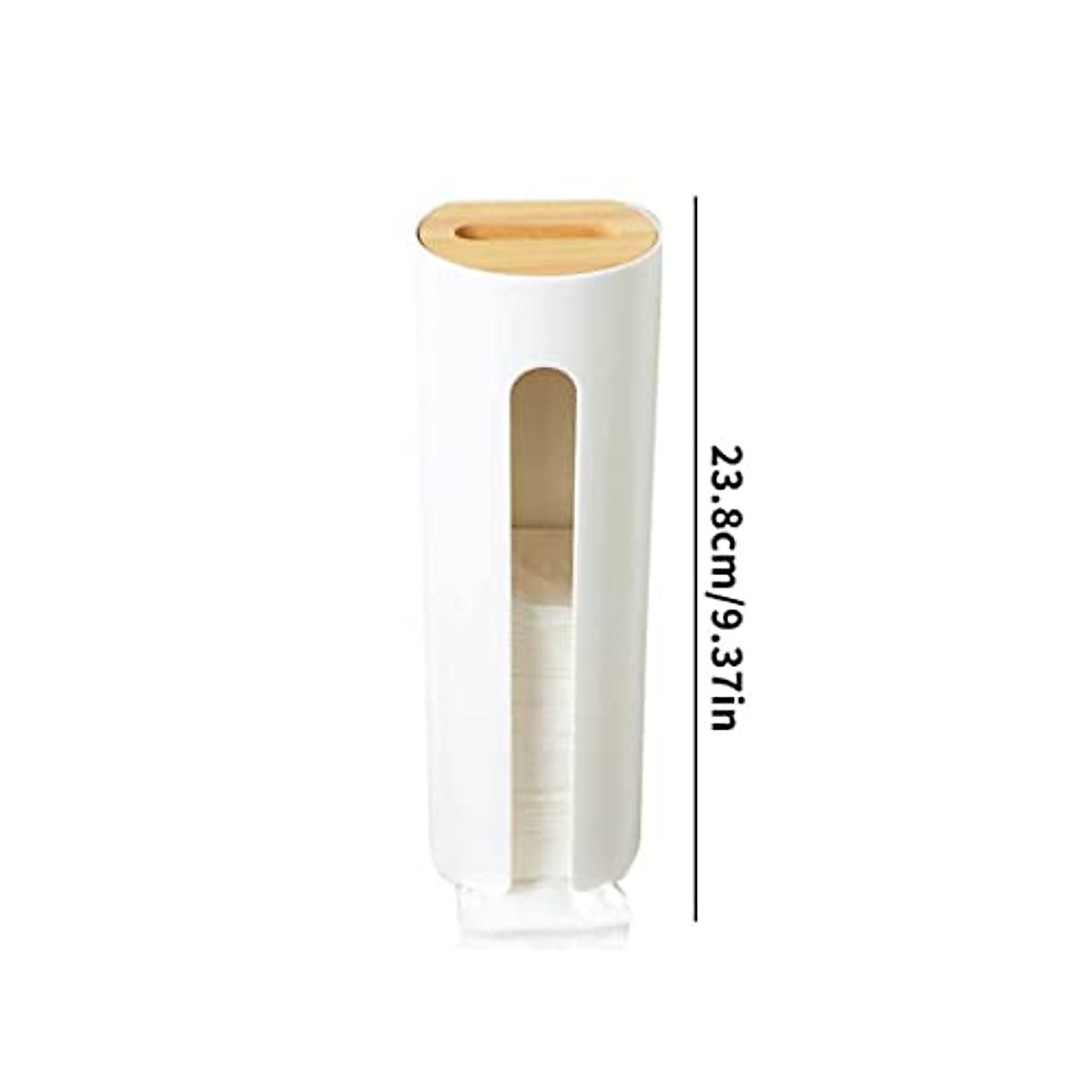 Eioflia Really Useful Box Plastic Storage Box Cotton Pad Dispenser Wall Mounted Cosmetic Make Up Cotton Pads Holder Storage Container with Lid