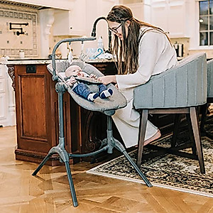 Baby Delight Bloom Baby Seat | Soothing and Adjustable Baby Chair | Portable and Compact | Charcoal Tweed