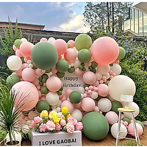 KALOR 36 Inch Giant Light Pink Balloons, 6 Pack Large Round Light Pink Latex Balloons for Anniversary, Birthday, Christmas, Wedding, Baby Shower Party Decorations