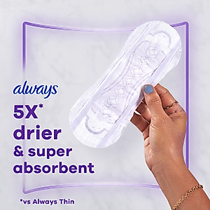 Always Xtra Protection 3-in-1 Daily Liners for Women, Extra Long, 60 CT (Packaging May Vary)