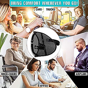 BOD Lumbar Mesh Back Support - Bring Comfort to an Office Chair, Car, and Truck Seat Lower Back Pain Relief Behind Your Desk for All Day Pillow Like Comfort