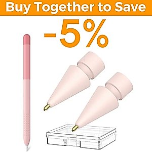 Apple Pencil 1st Generation Case + 2 Pack Apple Pencil Tips