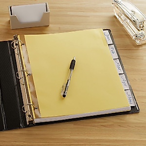 Staples 431422 Big Tab Blank Paper Dividers 5-Tab Clear 4/Pack (13514/14480)