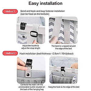 Hanging Changing Table Organizer Diaper Holder Cot Organizer for Crib Car Nursery Organizer for Bathroom, Children's Room, Nursery - Clear Window Caddy Hanger