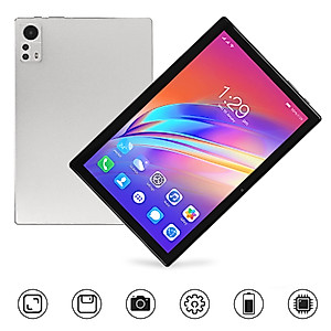 Yoidesu Tablet 10.1 Inch for Android, 4G Calling Tablet with Keyboard, 8GB RAM 256GB ROM, FHD Touch Screen, Dual Speakers Dual Cam, Octa Core CPU Gaming Tablet for Kids Students (US Plug)