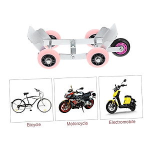 FAVOMOTO Auto Dolly 1pc Trailer Heavy Duty Car Dolly Heavy Duty Cart Vehicle Skates Car Go Cart Car Mover Dolly Heavy Duty Dolly Automotive Wheels Tire Castor Flat Tire Rubber Wheel Tool