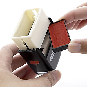 BAZIC Paid Self Inking Rubber Stamp (Red Ink), Stamp Impression Size 1.41" x 0.47", Great for Office, Shipping, Receiving, Accounting, Expiration, Due Dates, 1-Pack