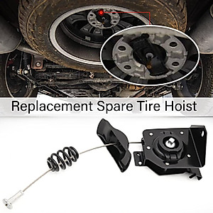 Spare Tire Hoist,spare tire winch wheel carrier hoist 924-510 for 1999-2017 Chevy Silverado 1500 2500 3500 Suburban Tahoe, GMC Sierra 1500 2500 3500 Yukon | Replaces# 20870067, 15703311, 15866164