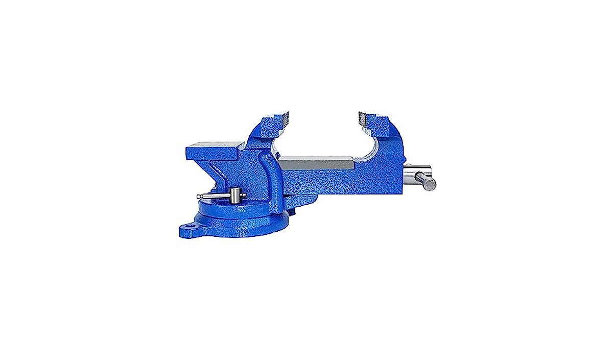 HFS 5" Heavy-Duty Bench Vise with Swivel Lock Base