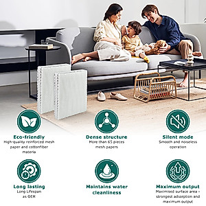 45 Water Panel Humidifier Filter Compatible with April.aire 400 400A 400M Humidifier, 9-7/8" x 12-7/8" x 1.75"(Pack of 2 by TOMOON)