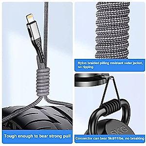iPhone Charger, [Apple MFi Certified] 3Pack 6FT USB A Cable for Long Charger Cable, Fast iPhone Charging Cord Compatible with with iPhone Xs Max/XS/XR/X/8/7/6S/6/Plus/SE/iPad(Silver)