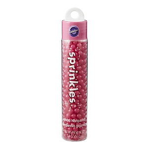 Wilton 710-9975 Hanging Skinny Pink Jumbo Nonpareils