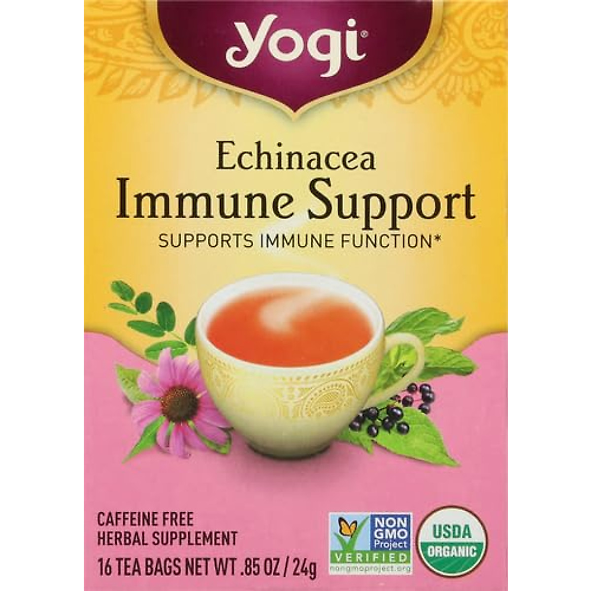 Yogi Tea, Echinacea Immune Support, 16 Count