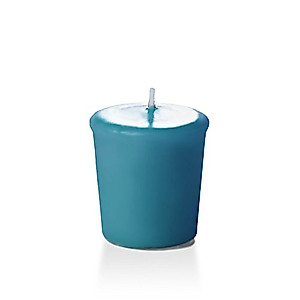 15hr Unscented Turquoise Votive Candles -9 per Pack