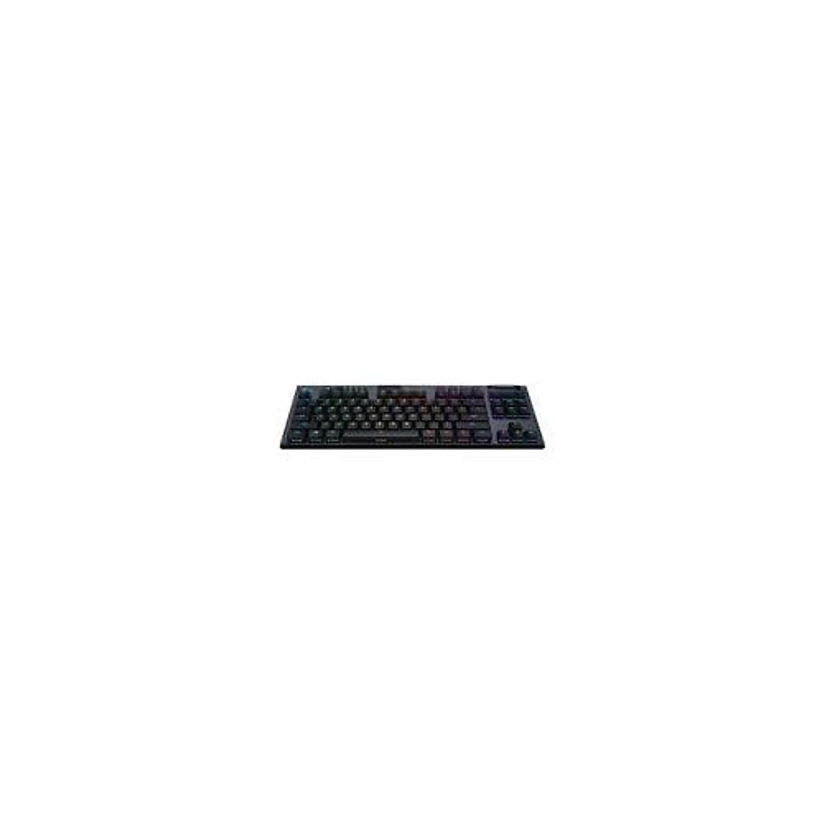 Logitech G915 TKL Tenkeyless Lightspeed Wireless RGB Mechanical Gaming Keyboard (Carbon, Tactile) Bundle with 4-Port USB 3.0 Hub (2 Items)