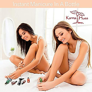 Karma Organic Natural Non toxic Nail polish - Vegan and Cruelty Free Nail Paint for Nail Art - Fast Drying Nail Polish for Women - Long Lasting Nail Polish with Nail Strengthening Formula(MADISON AVE)