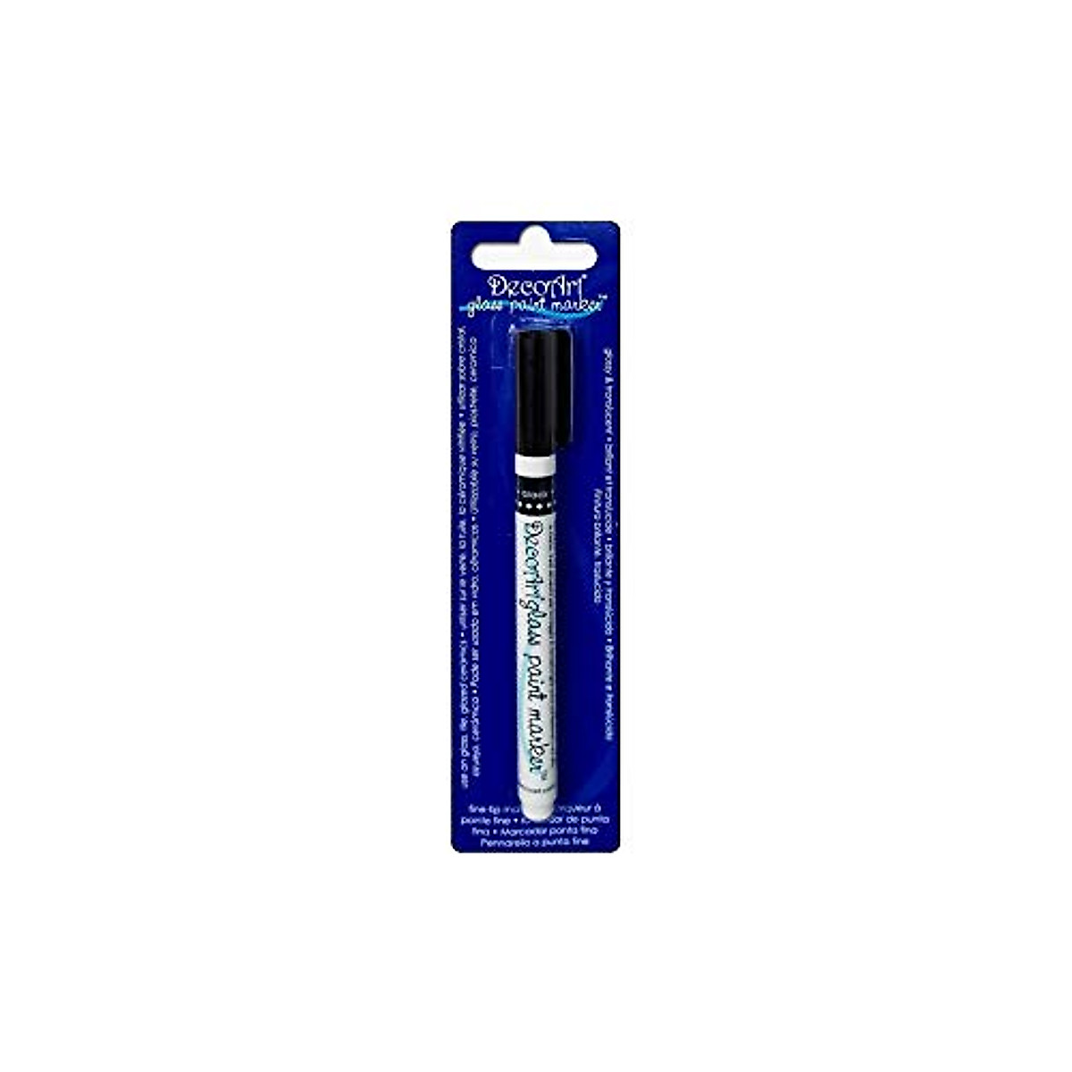 DecoArt DGPM14-K Glass Paint Marker, Black