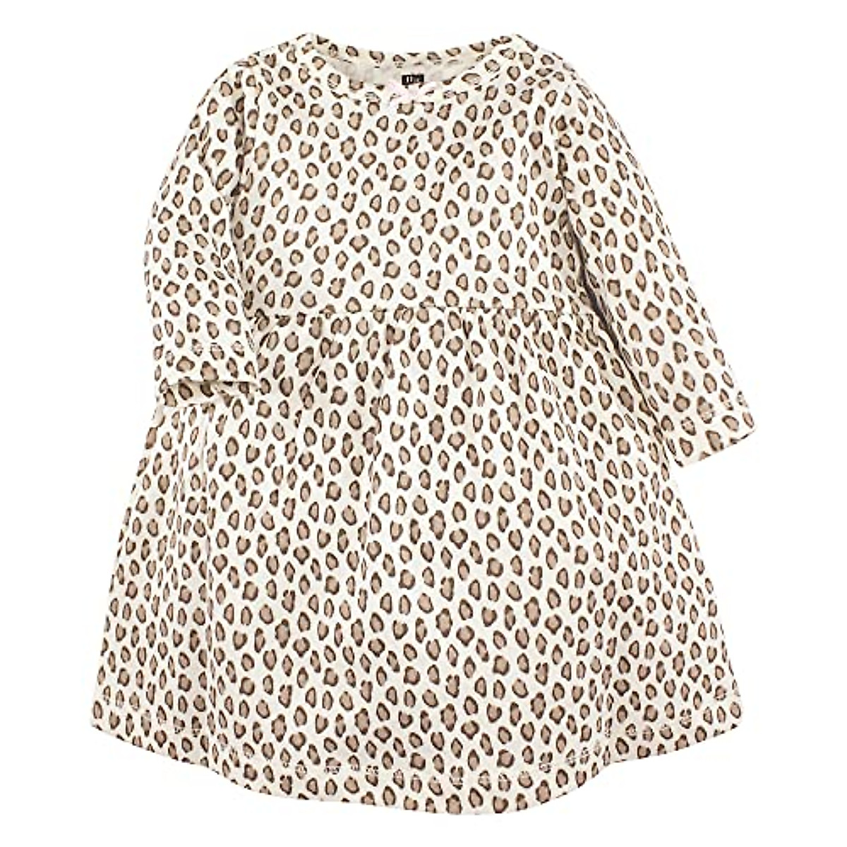 Hudson Baby Infant and Toddler Girl Cotton Dresses, Blush Rose Leopard, 18-24 Months