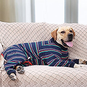 Dog Recovery Suit After Surgery, Anti-Licking Pet Surgical Clothes Abdominal Wounds, Alternative E-Collar Cone, Professional Post-Operative Onesie, Puppy Long Sleeve Pajamas Prevent Shedding Hair