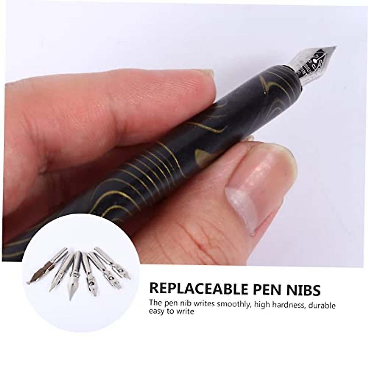 TEHAUX 1 Set acrylic dip pen Glass desktop resin calligraphy pen dip pen student wood calligraphy pen penholder acrylic pen pen set calligraphy drawing pen comics english calligraphy pen