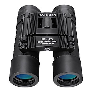 Barska Lucid View 10x25 Classic Compact Binoculars for Outdoor Travel Hunting Hiking Events