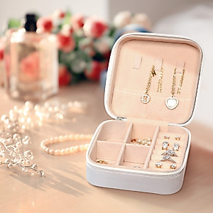 Pandasch Christmas Gifts for Sister - Portable Jewelry Box Gifts for Sister from Sister Brother - Big Little Sister Gifts Ideas Unique - Birthday, Christmas, Valentines or Rakhi Gifts for Sister