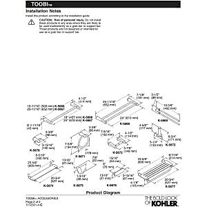 KOHLER K-5670-BN Toobi Double Robe Hook, Vibrant Brushed Nickel