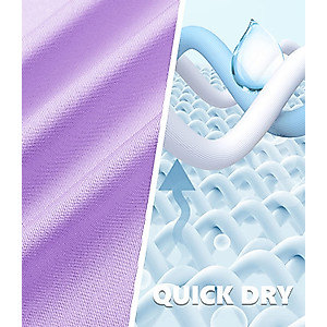 TACVASEN Women's Collared Shirts Short Sleeve UV Protection Sun Shirts Quick Dry Work Shirts Casual Shirts Womens Golf Shirt Light Purple