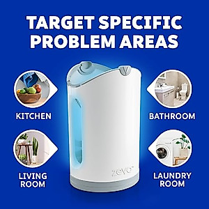 Zevo MAX Flying Insect Trap, Fly Trap Captures Houseflies, Fruit Flies, and Gnats (1 Plug-in Base + 2 Cartridges)