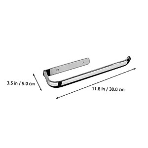 Angoily Tissue Hanger Wall Mounted Clothing Rack Heavy Duty Coat Hangers Wall Mounted Towel Holder Roll Kitchen Towel Ring Household Towel Shelf Kitchen Towel Racks Cabinet Paper Rack