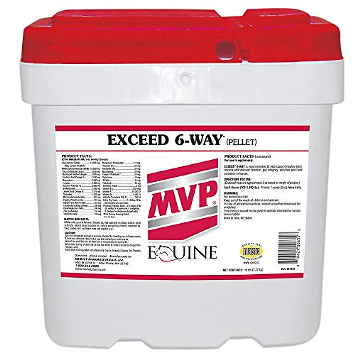 Med-Vet Pharmaceuticals MVP Exceed 6 Way Pellets 16lb