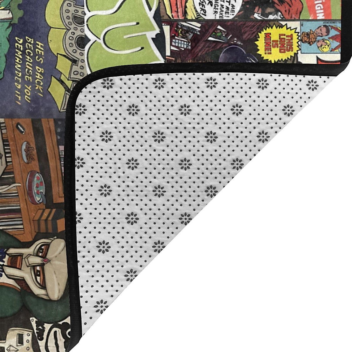 QANCOSI MF Rapper Doom Area Rugs Anti-Slip Ultra Soft Floor Mat Big Rug for Bedroom Living Room Kitchen Home Decor Outdoor/Indoor 60x39 inches