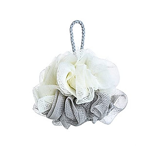 INGVY Dry Brushing Body Brush Double Bath Ball Soft Foaming Sponge Body Scrub Exfoliating Back Brush Skin Clean Bath Bubble Ball Skin Care Bathing Accessories (Color : B)