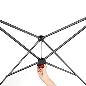 ARROWHEAD OUTDOOR 13’x13’ Pop-Up Canopy & Instant Shelter, 150D Fabric Construction, Adjustable Height, Wheeled Carry Bag, Guide Ropes & Stakes Included, Brown & Tan v2 (New) (KGS0389U)